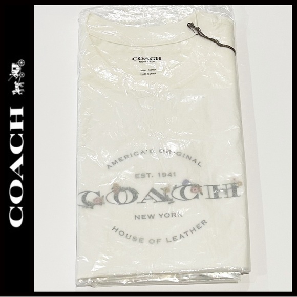 Coach | Tops | Coach Embroidered Tshirt Nwt | Poshmark